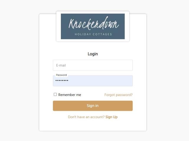 Guest Log In - Knockerdown Cottages